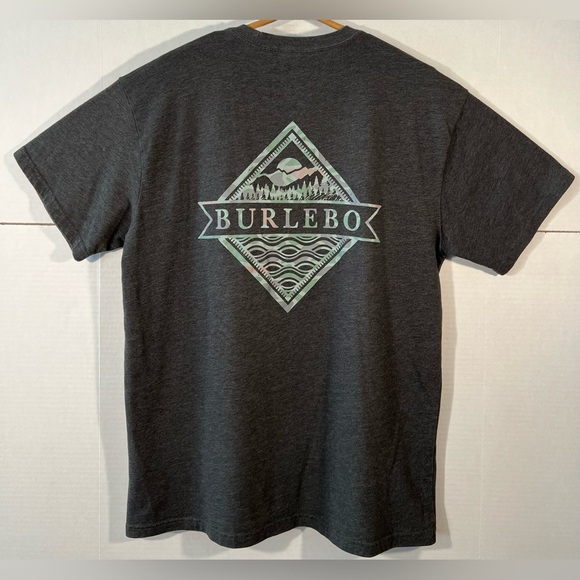 BURLEBO | Shirts | Burlebo Classic Deer Camo Heather Charcoal Pocket T ...